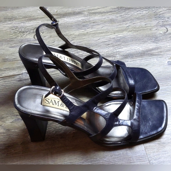 Sam & Libby | Shoes | Sam Libby 3 Leather Heels | Poshmark
